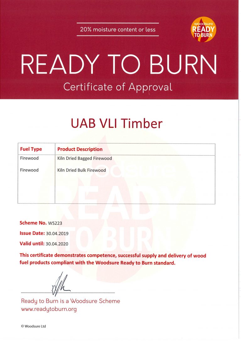 Certificates - Vli Timber
